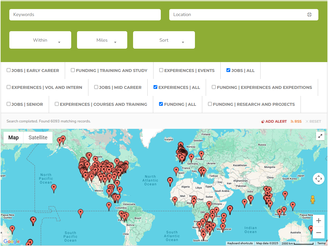 Conservation Jobs Map | Conservation Careers